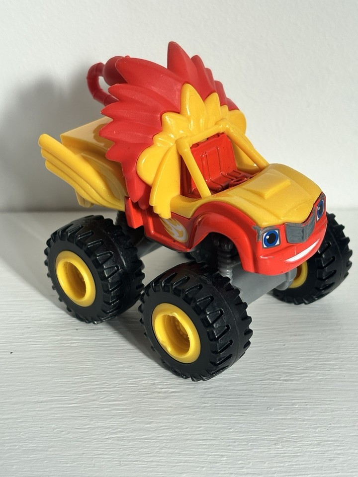 Blaze and the Monster Machines Diecast Toy Car Truck Blaze Lion | eBay UK