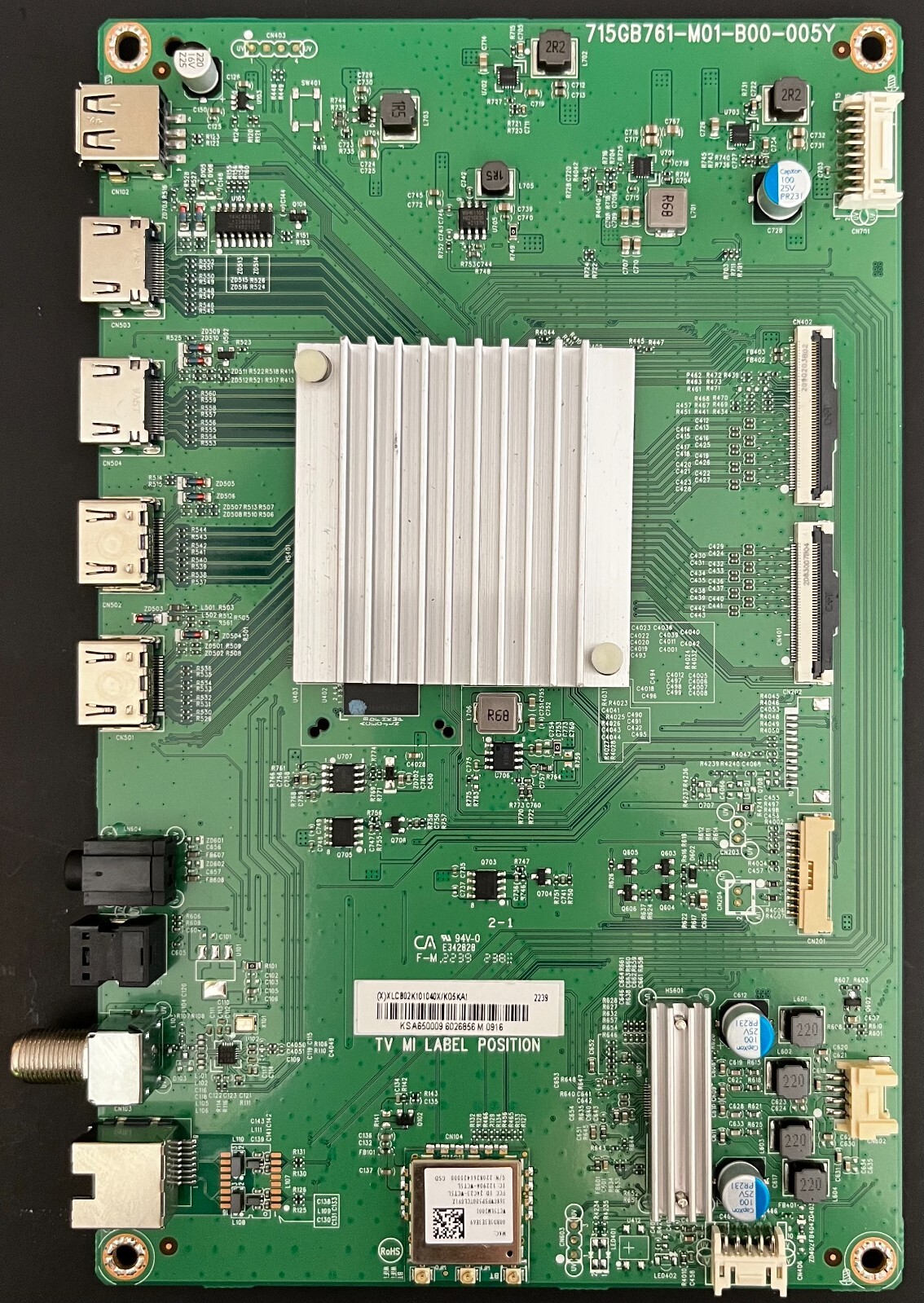 Vizio Main Board for P65Q9-J01, 756TXLCB02K101, XLCB02K101 | eBay