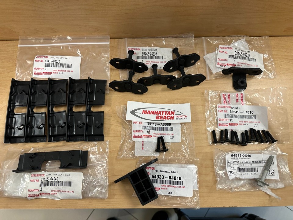 16-23 TACOMA TONNEAU COVER STRIKERS, COVERS, FASTENERS HARDWARE KIT ...