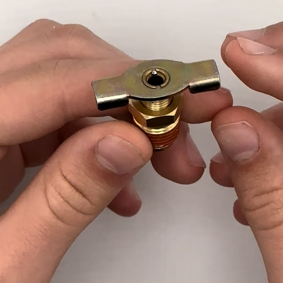 Air Compressor T-Handle Petcock Moisture Water Tank Drain Valve Brass 1 ...