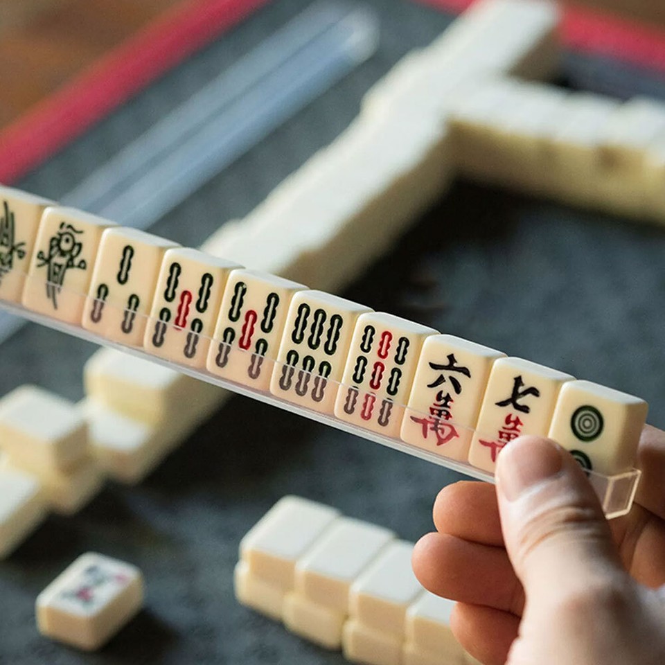 Vintage Chinese Mahjong Set Traditional 146 Tiles Mah-Jong Game Sets W ...