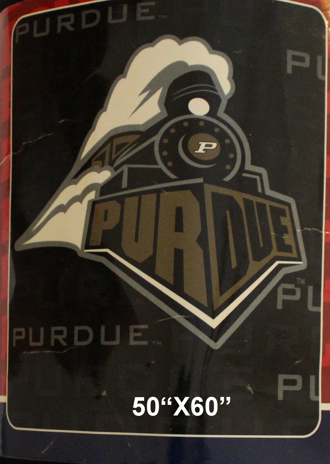 Purdue College Boilermakers Fleece Blanket Throw Lic NCAA Football 50 ...