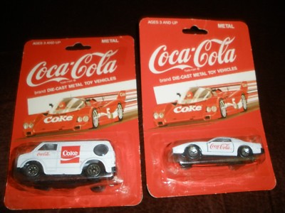NEW COCA COLA DIE CAST METAL VEHICLES CAR AND VAN 1988 | eBay