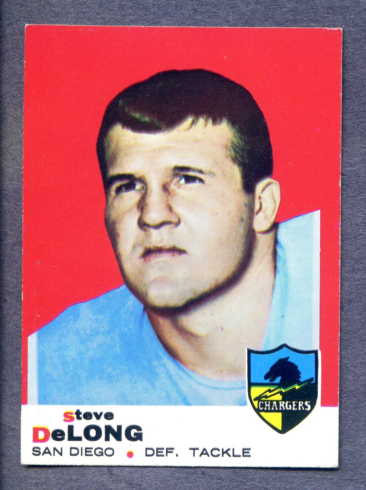 1969 Topps #129 Steve DeLong - San Diego Chargers Ex/Mt+ | eBay