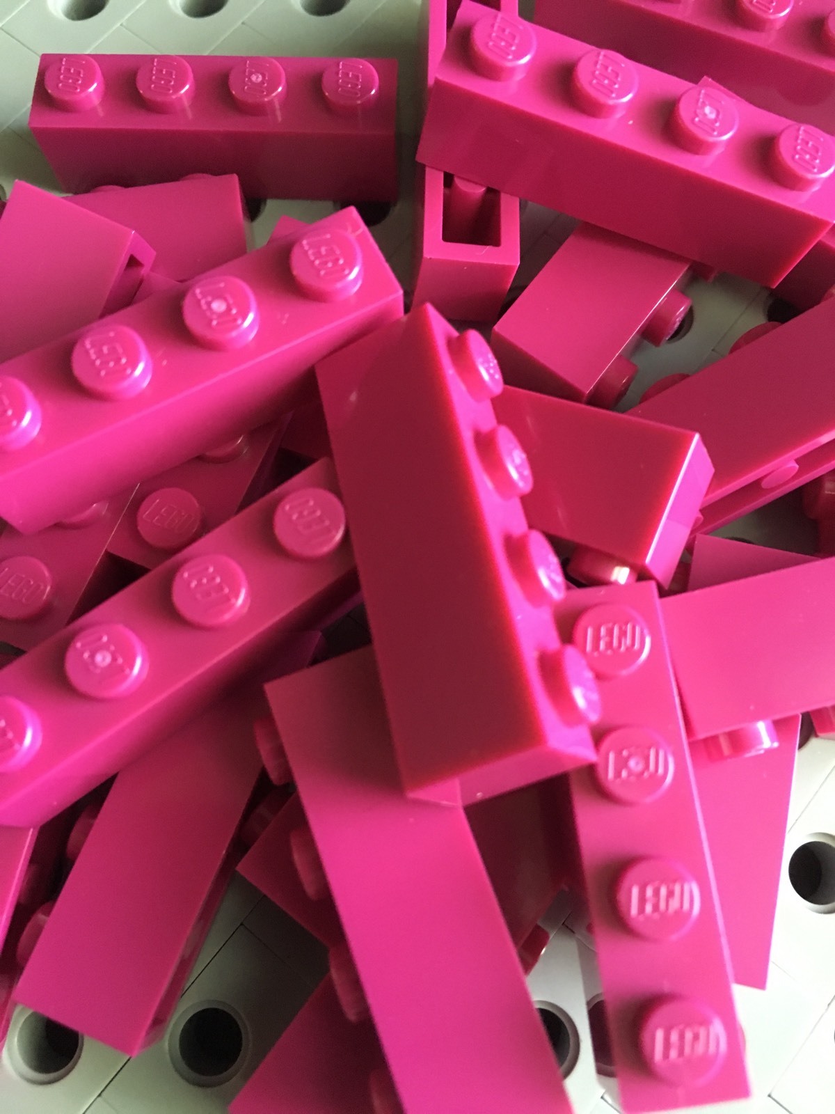 New Lego Lot Of 24 1x4 Magenta Pink Bricks Blocks 1 X 4 | eBay