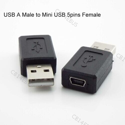 USB 2.0 A Female Male to Mini 5pin USB B Type Adapter OTG Converter B14 ...