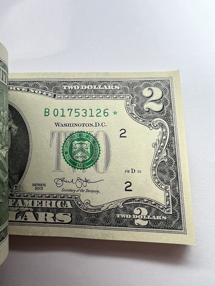 50 consecutive 2013 B $2 star notes New York district replacement notes ...