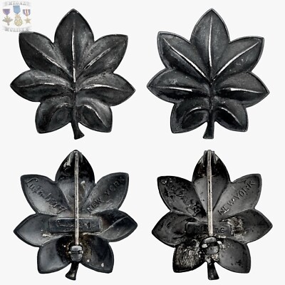 LUX STERLING WWII USMC LT. COLONEL NAVY COMMANDER RANK INSIGNIA ...