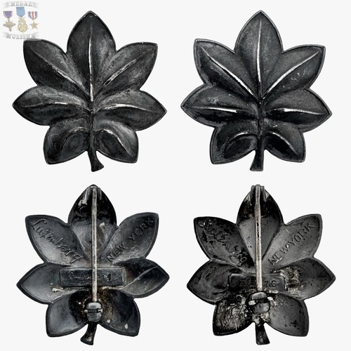 LUX STERLING WWII USMC LT. COLONEL NAVY COMMANDER RANK INSIGNIA ...