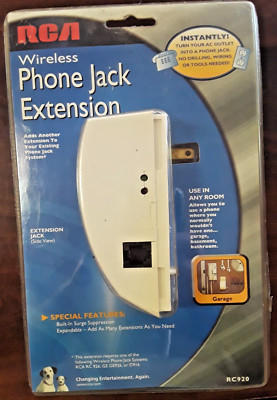 RCA RC920 Wireless Telephone Phone Jack Extension | eBay