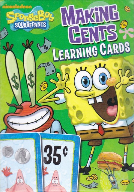 Spongebob Squarepants Making Cents Money Flash Cards Math Teacher ...