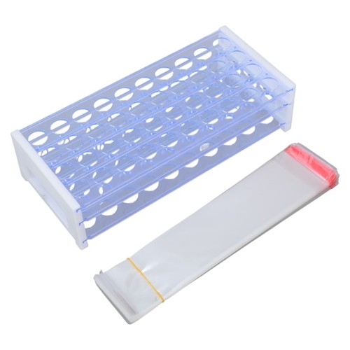 Portable Blue Test Tube Stand 3 Layer Tube Holder Shelves for Lab ...
