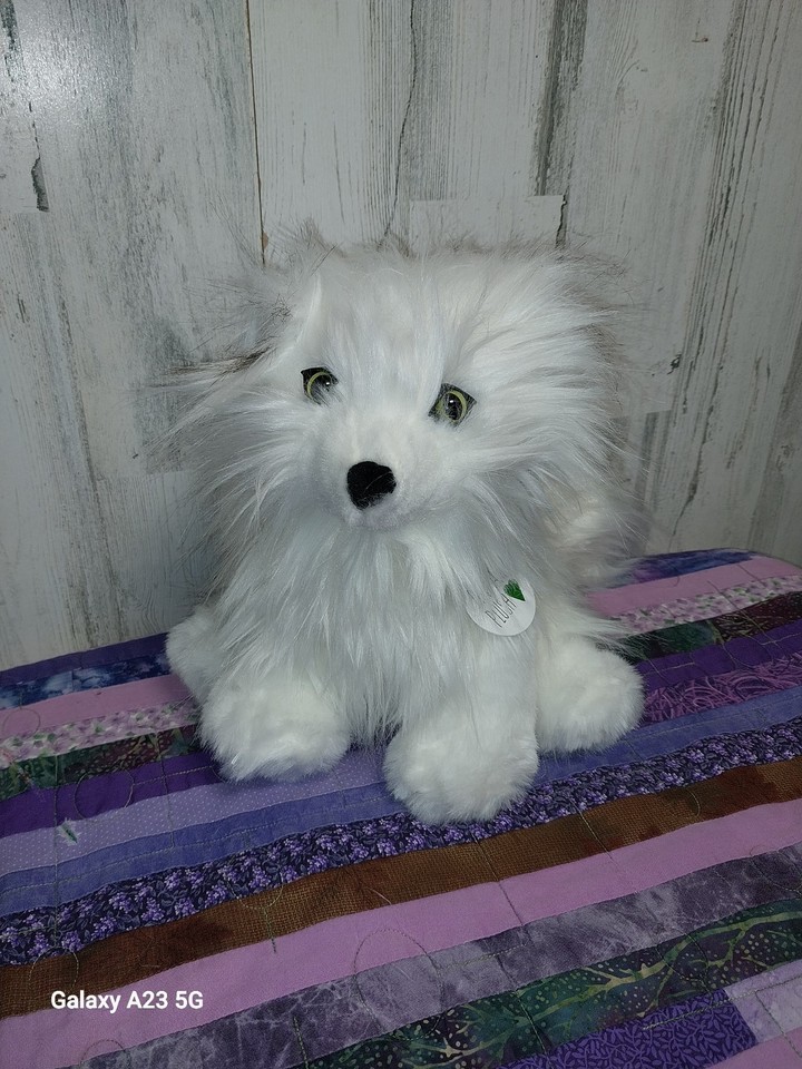 Portland Plush Arctic Fox named Aurora White Fluffy Plush w/Tag 10 ...
