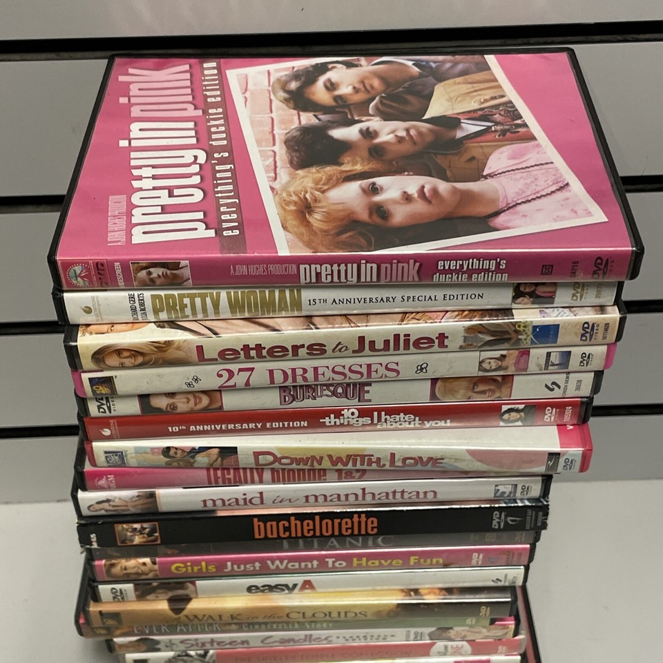 Pink DVD Movies - Titanic-pretty In Pink-pretty Woman- 16Candles ...