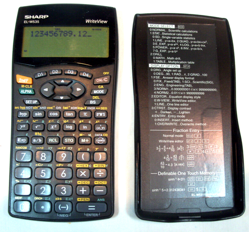 Sharp EL-W535 Write View Calculator - Fresh Battery just installed | eBay