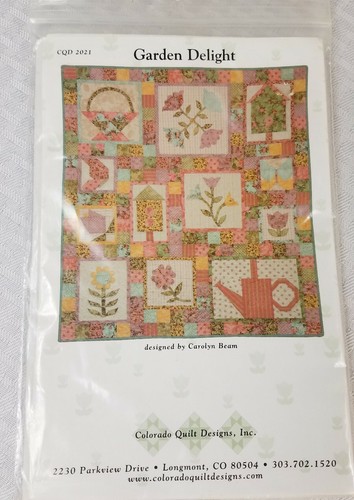 Colorado Quilt Designs - GARDEN DELIGHT-CQD2021 by Carolyn Beam-2003 38 ...