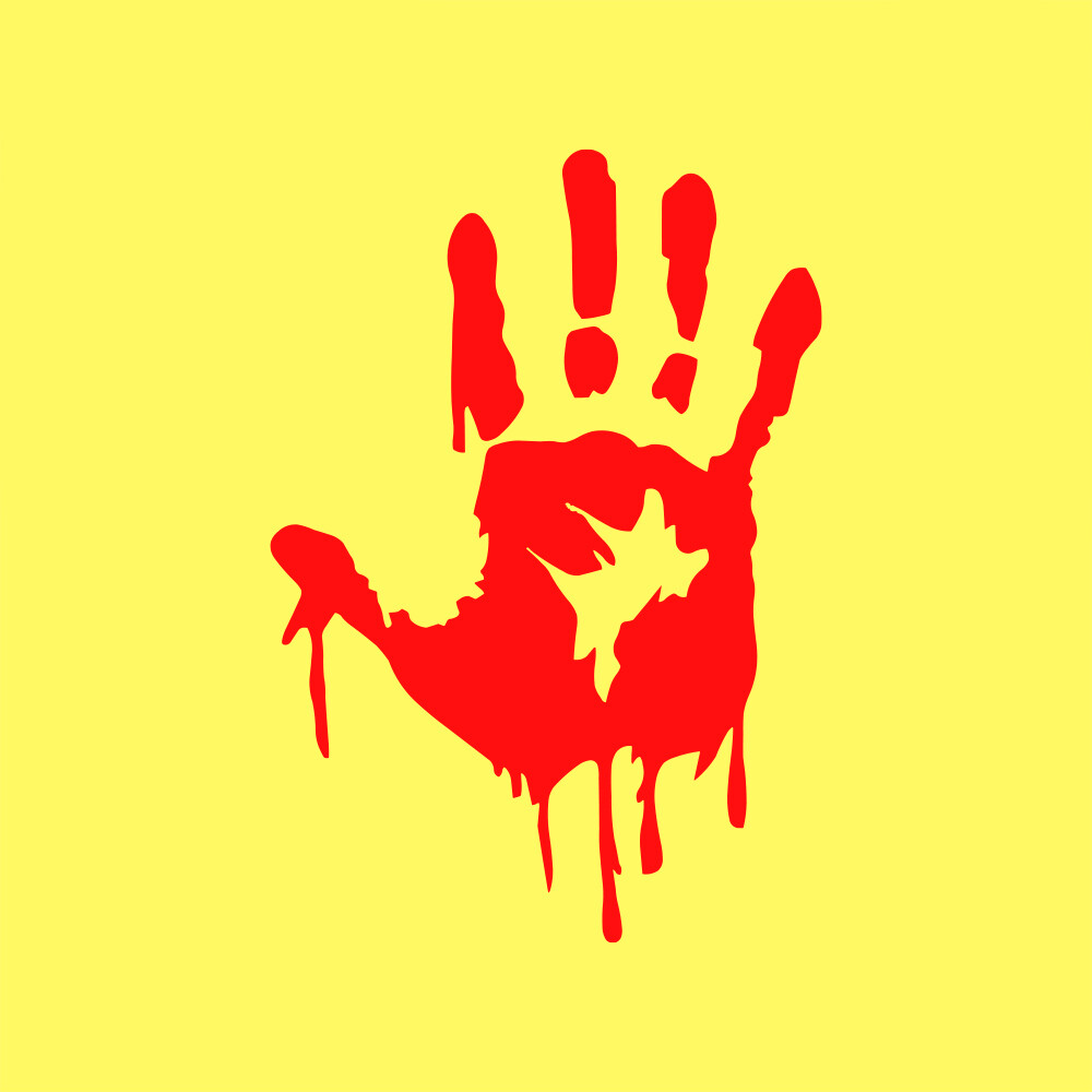 Red Handprint Clipart