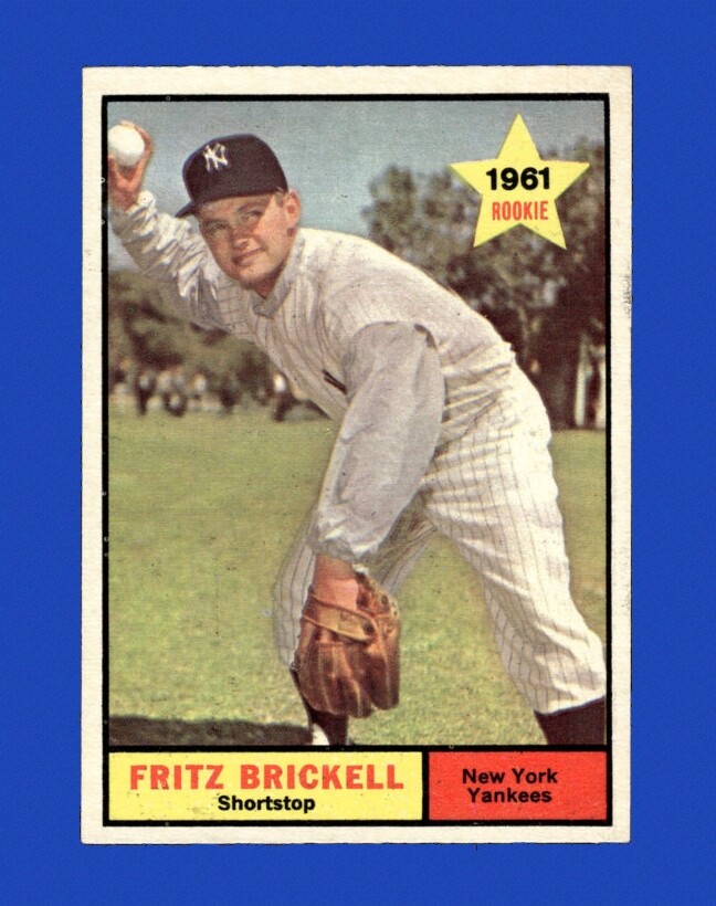 1961 Topps Set-Break #333 Fritz Brickell EX-EXMINT *GMCARDS* | eBay