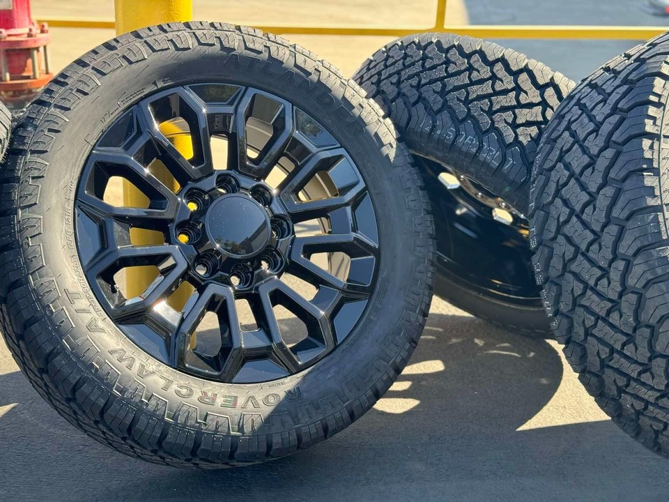 2026 22" Rims Wheels 35" Tires 8x180 GMC Sierra HD Chevy Silverado 2500 ...