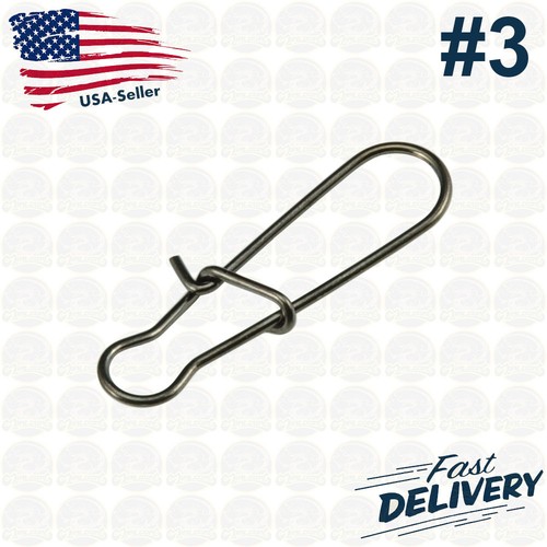 Manloong Black Nickle Dual Lock Snaps Duo lock Fishing Snaps #3 | eBay