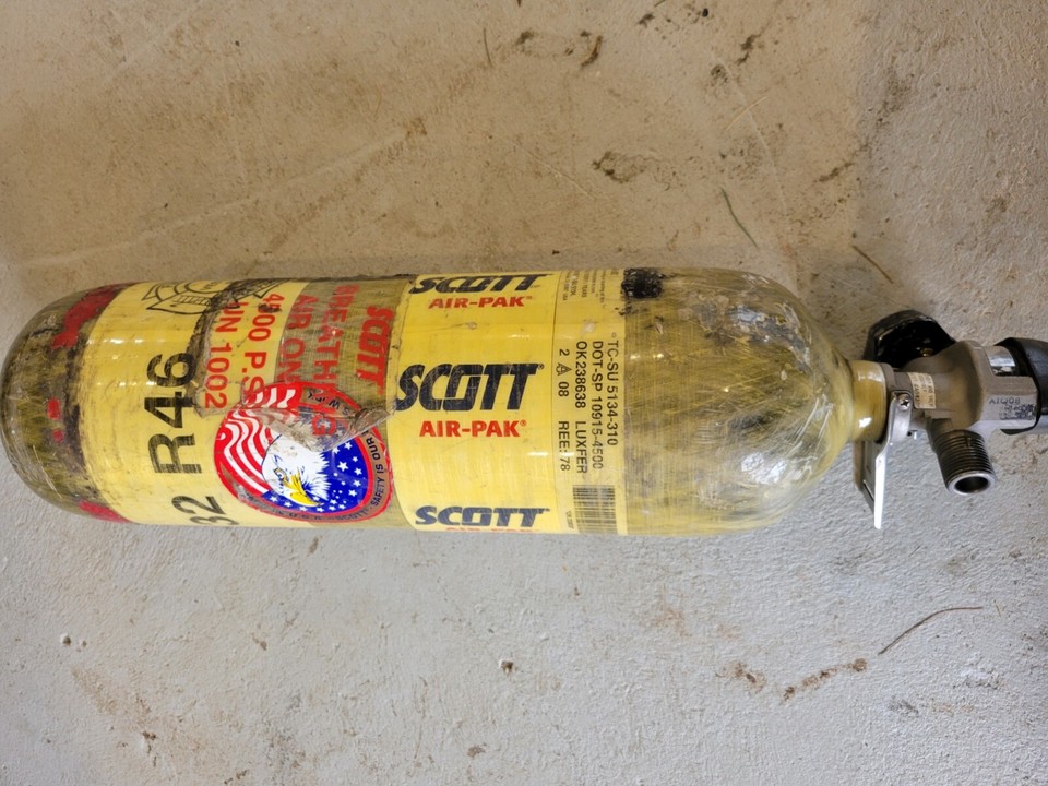 SCOTT 4500PSI 30 Min SCBA Bottle Tank Cylinder CGA347 Paintball Air gun ...