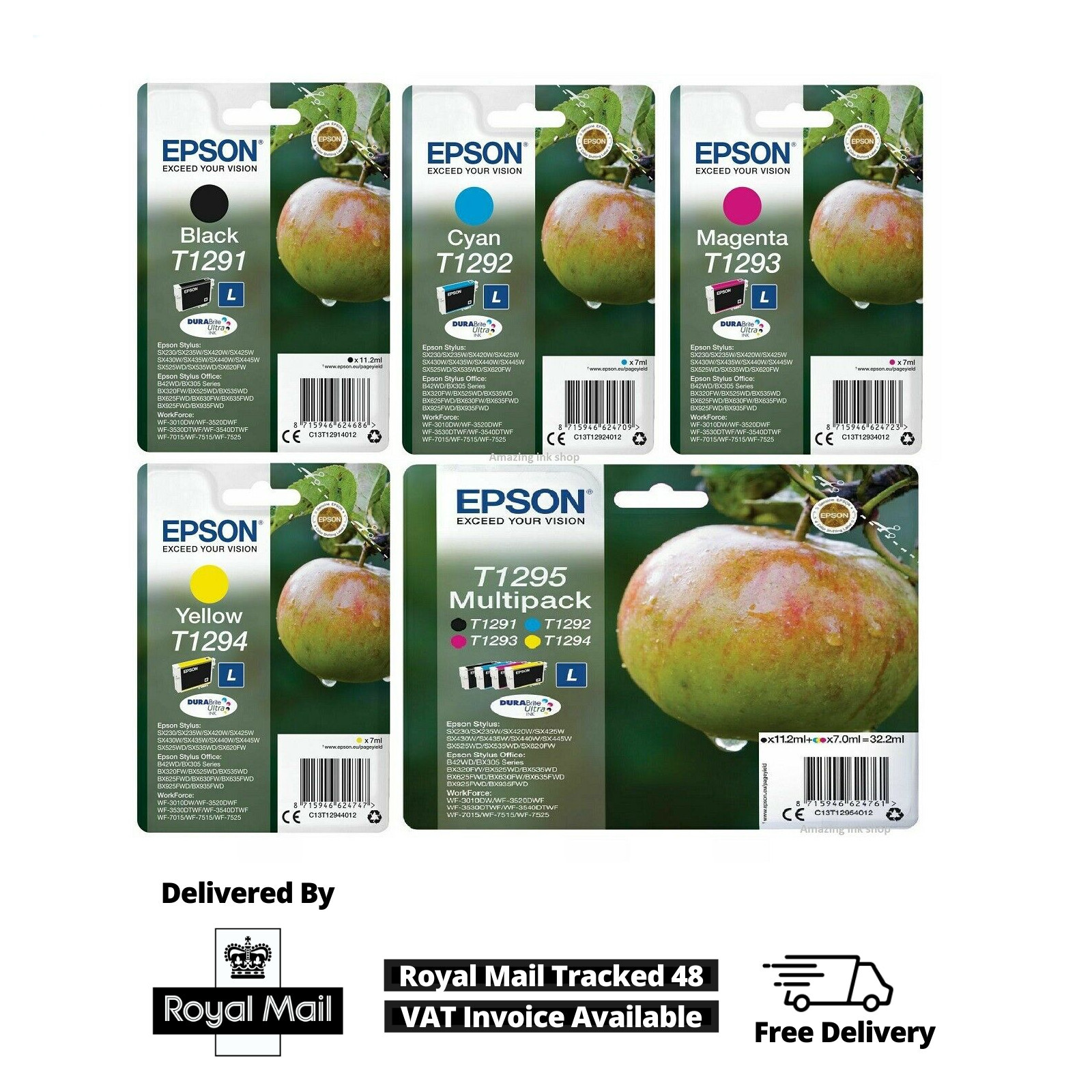 Epson T1294 T1295 T1291 T1292 T129 Ink Cartridge For Stylus ...