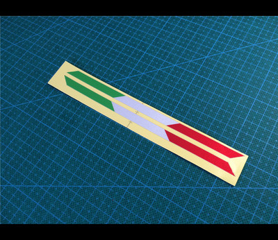 Pair of Italy Flag helmet Reflective sticker #005_160 x 7 mm | eBay