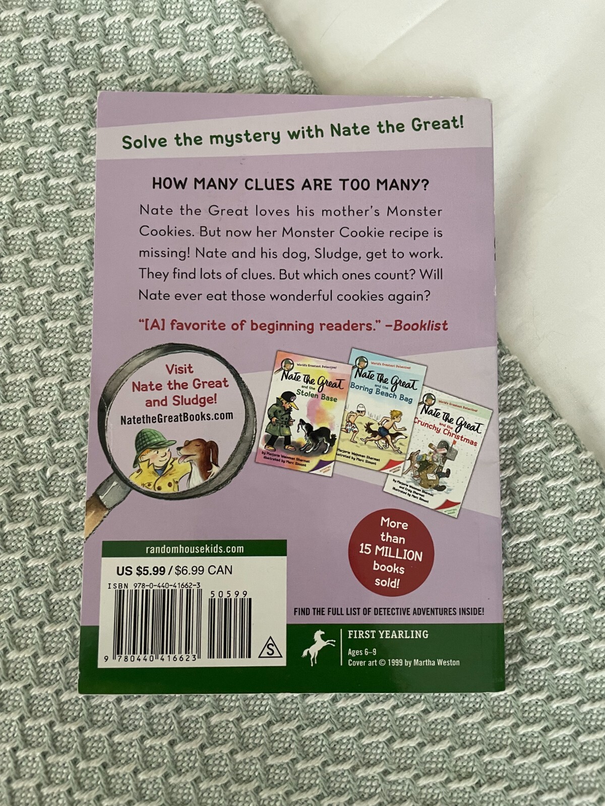Nate the Great Ser.: Nate the Great and the Monster Mess by Marjorie ...