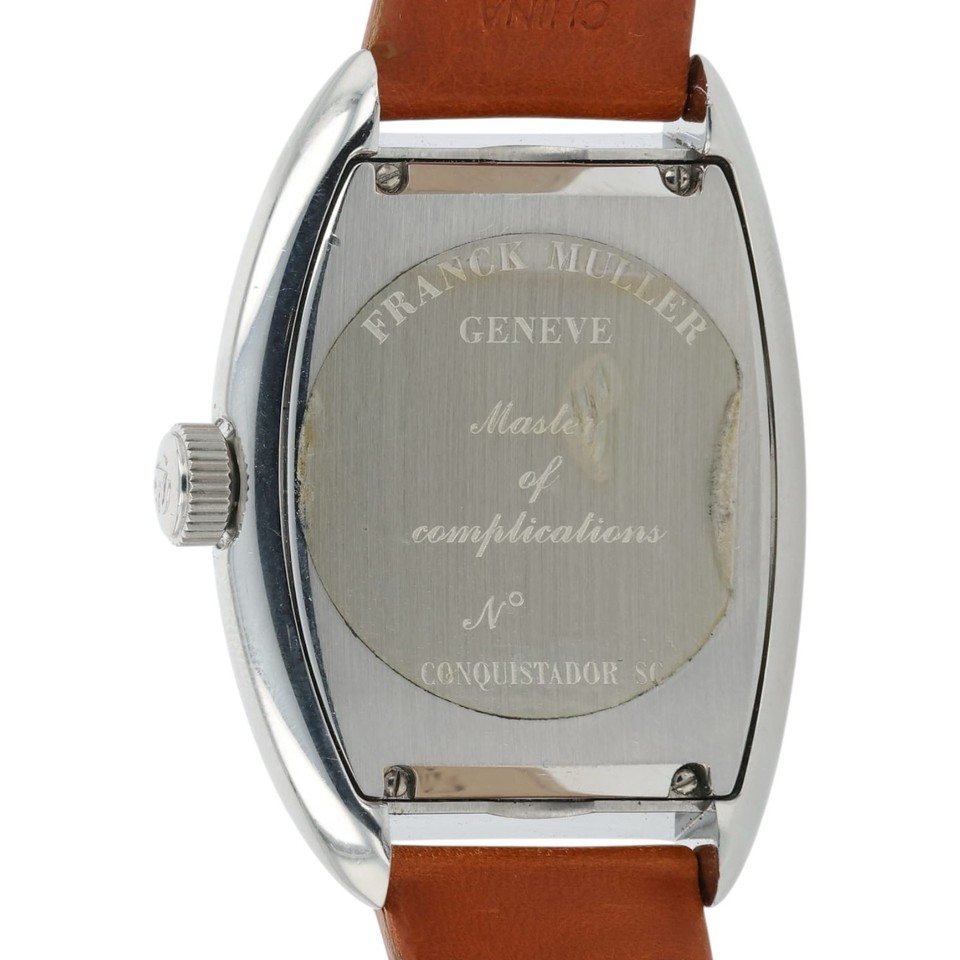 Franck Muller Conquistador Stainless Steel Silver Dial 34mm Automatic ...