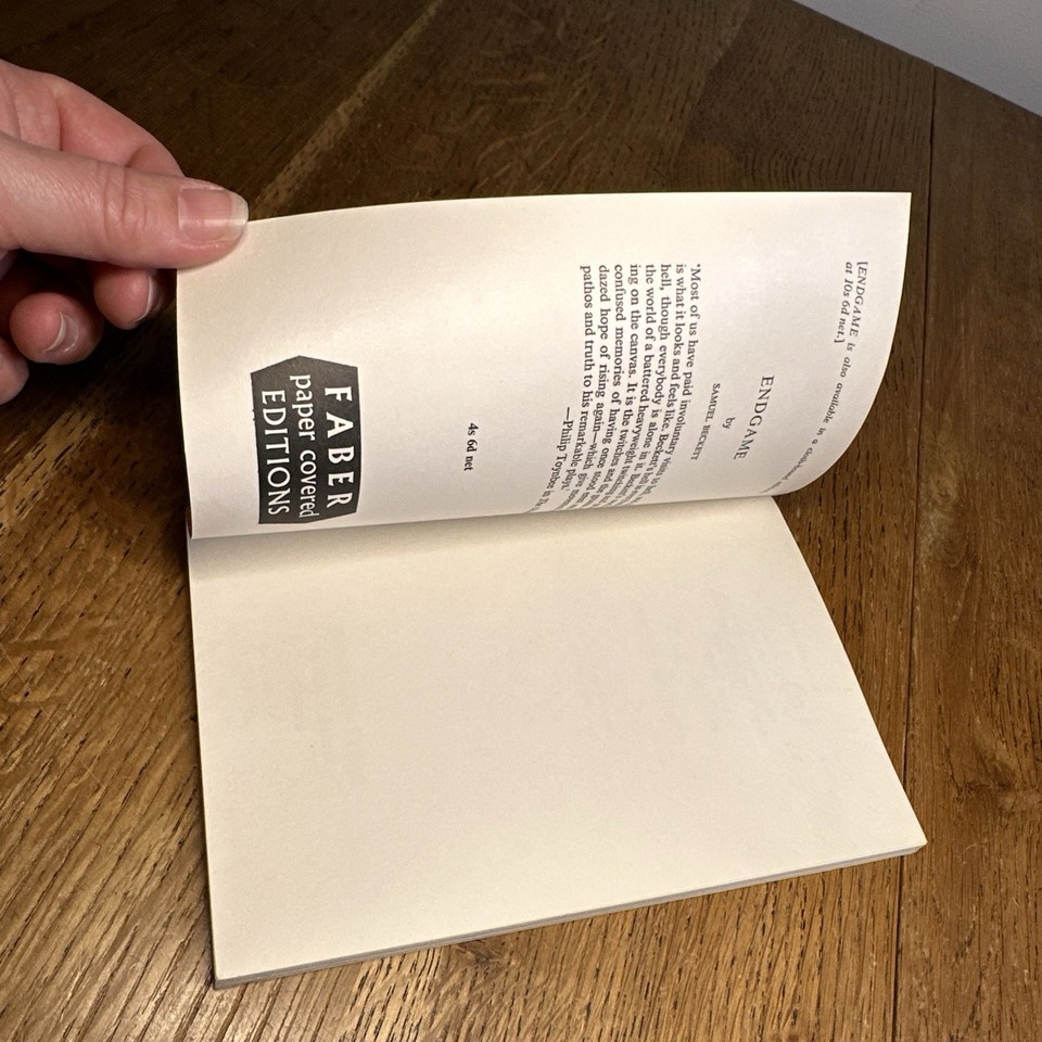 ENDGAME - PLAY by Samuel Beckett 1960s UK Faber PB Set - Vintage | eBay UK