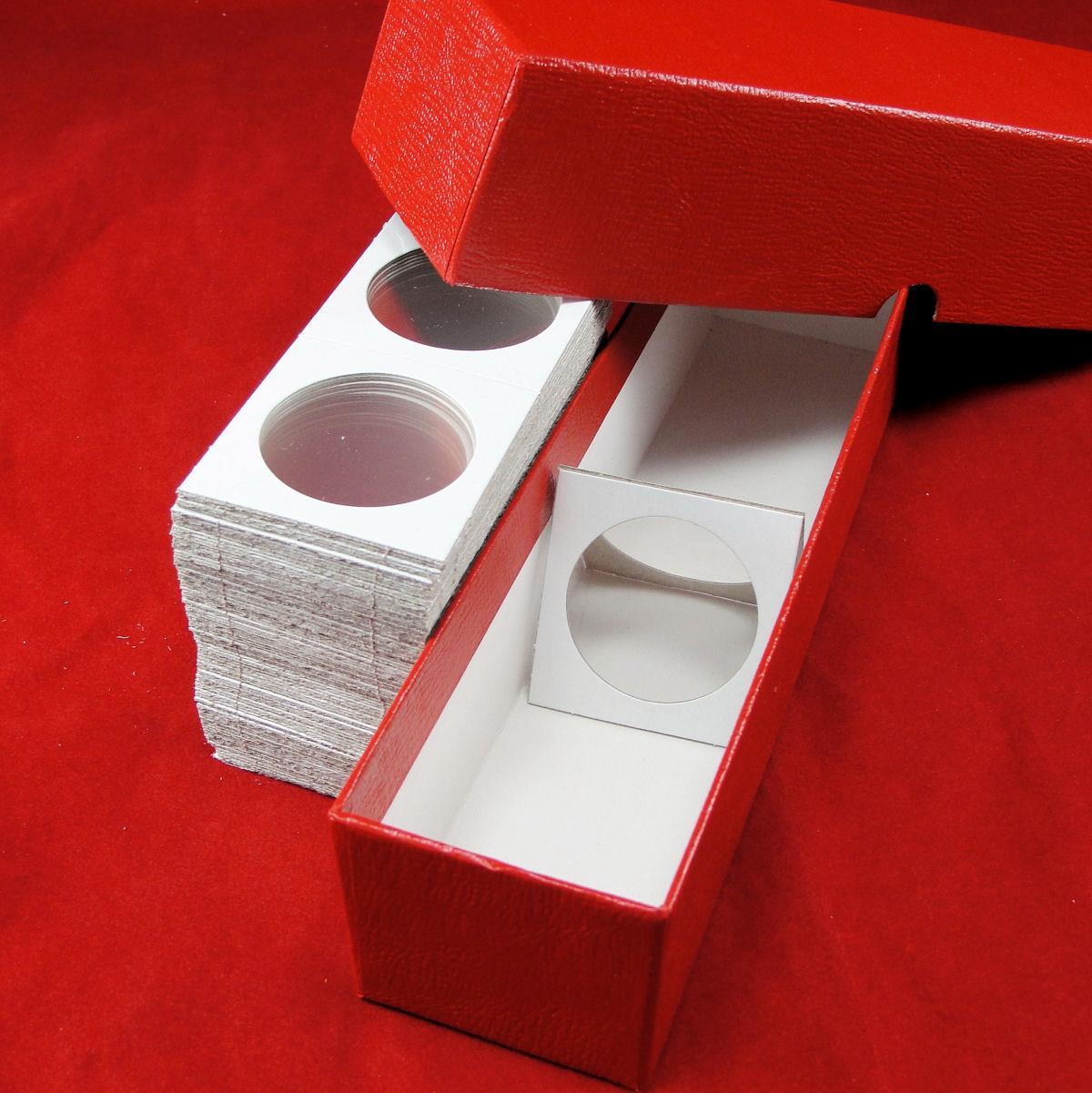 100 Cardboard 2 x 2 Coin Holder Flips for US Silver Dollars 38.1mm ...