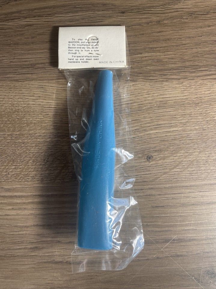 Vintage Dime Store Toy Blue Kazoo Twist Bazoon Bozoon | eBay
