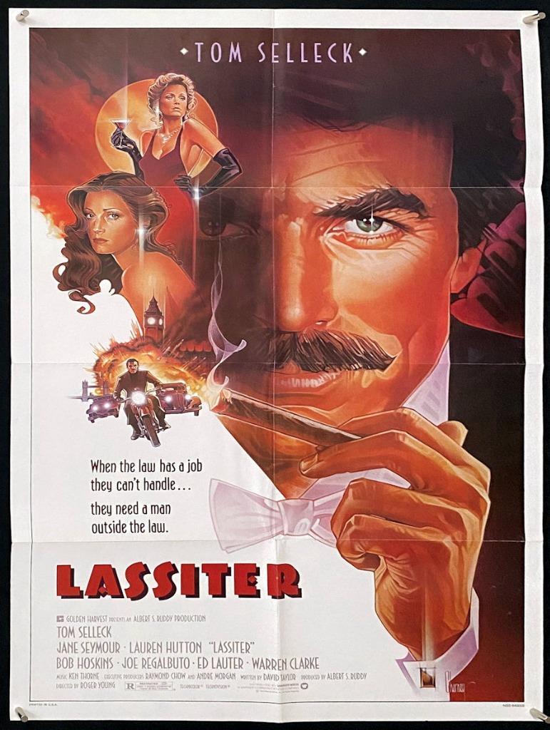 M001 LASSITER 1sh '84 Steven Chorney art of Tom Selleck, Jane Seym 27 ...