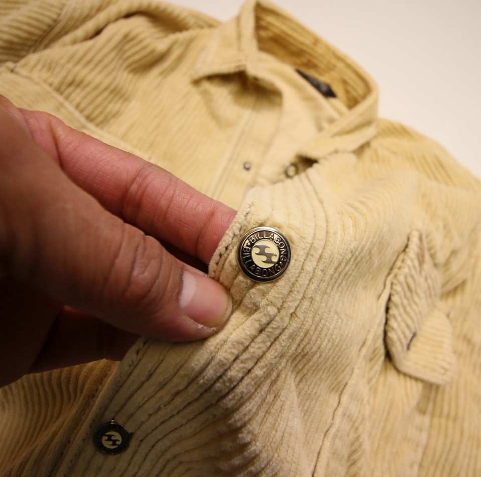Vintage Billabong Wale Corduroy Shacket Jacket Mens L Fits BIG Beige ...