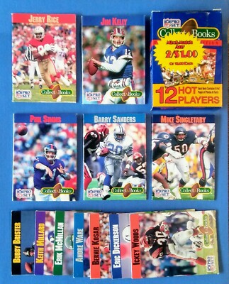 1990 NFL PRO SET PREMIER EDITION COLLECTABOOKS 12 BOOK OPENED BOX SETS ...