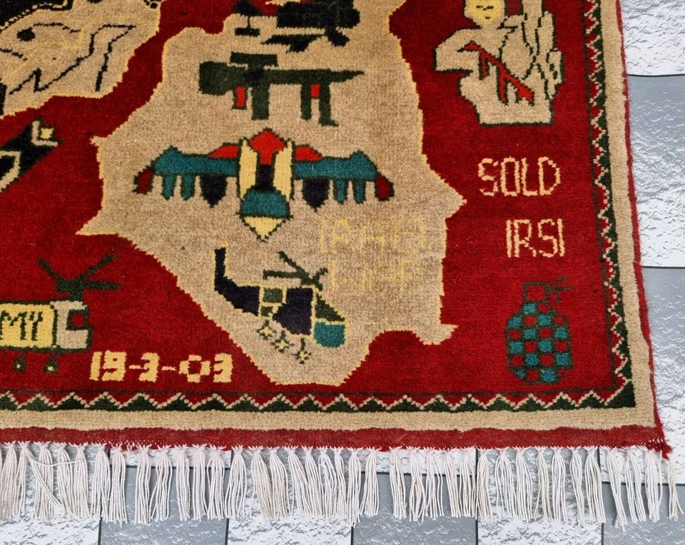 9/11 Design war Rug Afghan Handmade War Rug Wool Area Traditional War ...