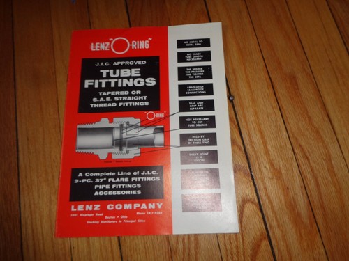 Lenz O-Ring Catalog Tube Fittings Pipe Fittings | eBay