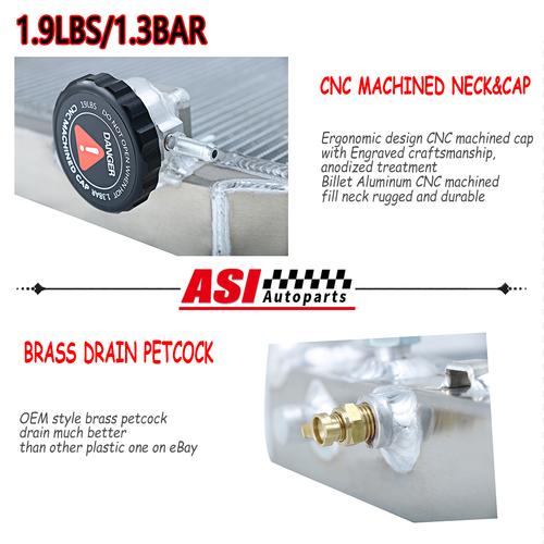 2ROW Radiator for Ford PD PE PG PH Courier Mazda Bravo B2500 B2600 1996 ...