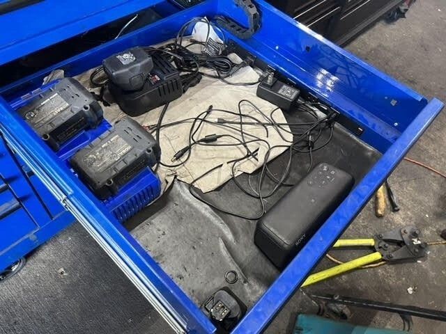 2020 Blue Matco 4S Triple Bay Tool Box with Power Drawer | eBay