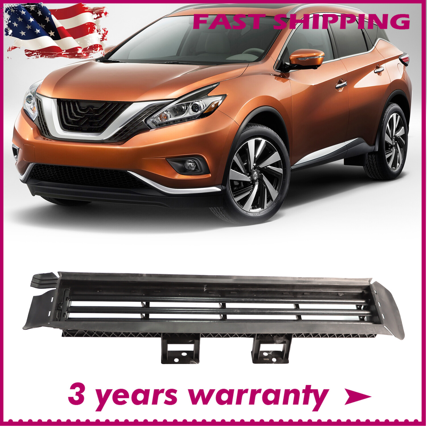 For 2015-23 Nissan Murano Altima Radiator Grille Air Shutter Assembly W ...