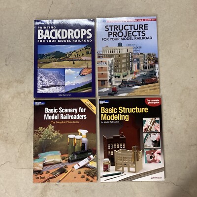 Model Railroader BOOK LOT structure backdrops backdrop trains train ...