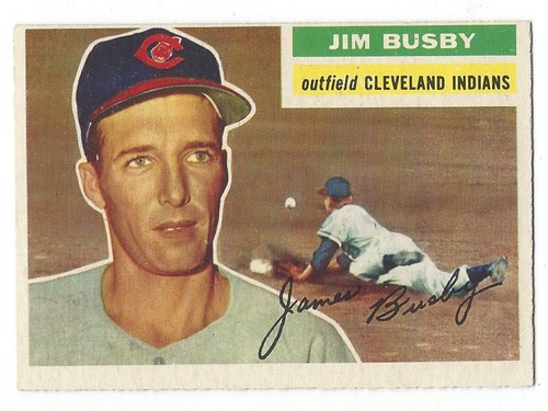 1956 Topps #330 Jim Busby Indians EX Condition | eBay