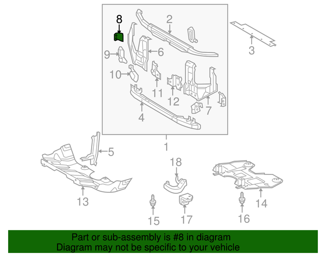 TOYOTA 5372204010 Genuine OEM Side Panel Retainer for sale online | eBay