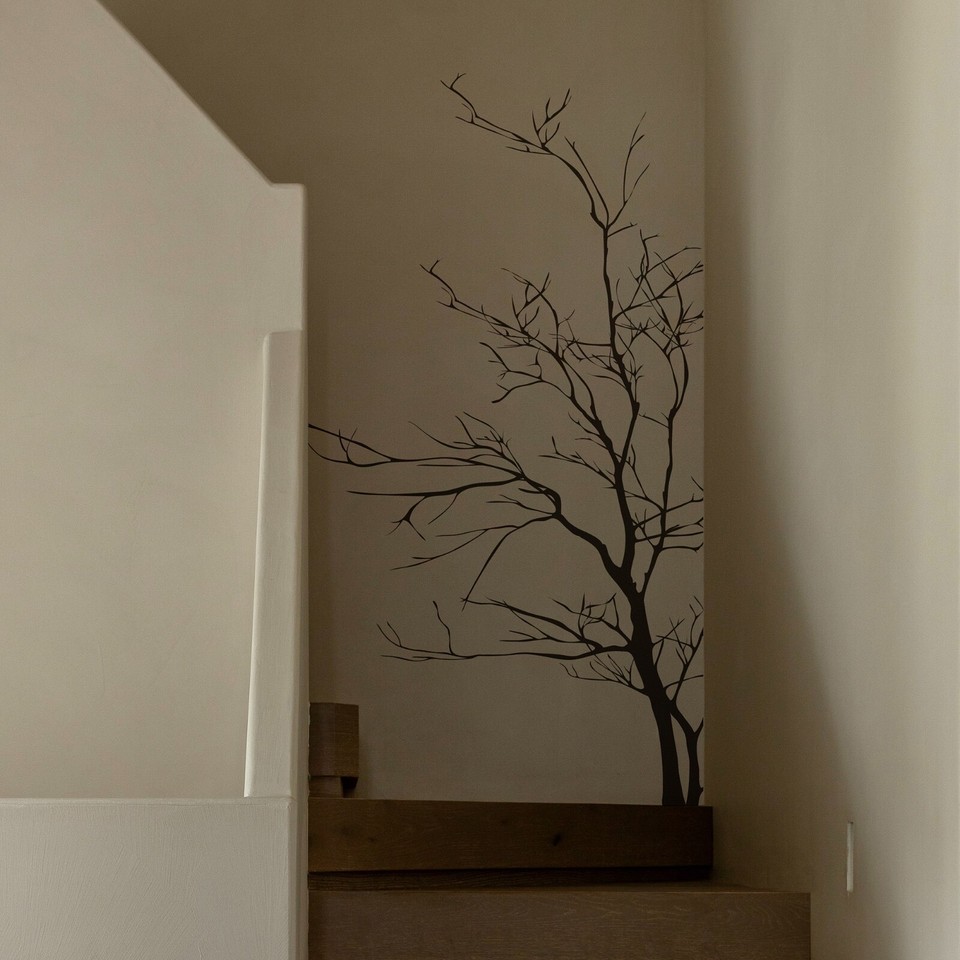 Large Bare Tree Vinyl Wall Decal Sticker. Bedroom, Bathroom Wall Art. # ...