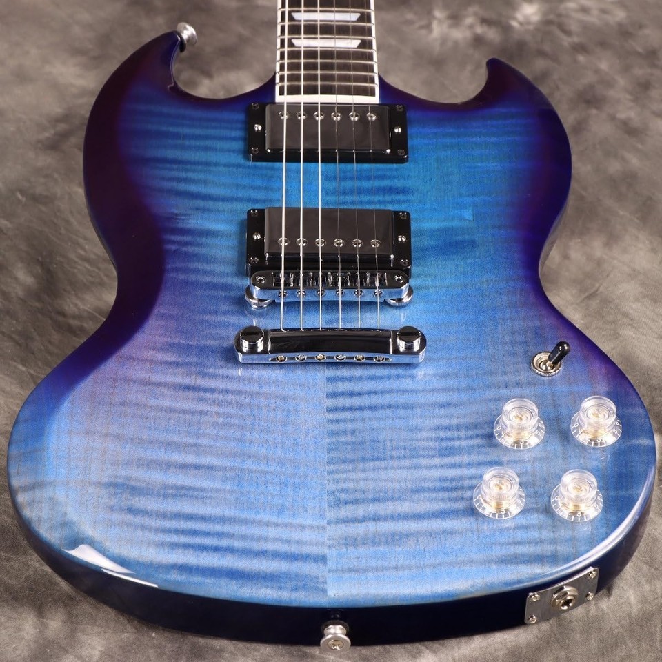 Gibson USA/SG Modern Blueberry Fade Electric Guitar with Hard Case ...
