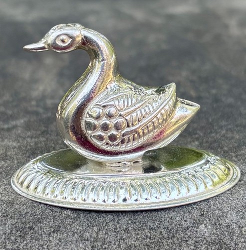 999 Silver Hindu Religious Duck Bird, Idol Statue, 9 gm, 4.4 cm | eBay