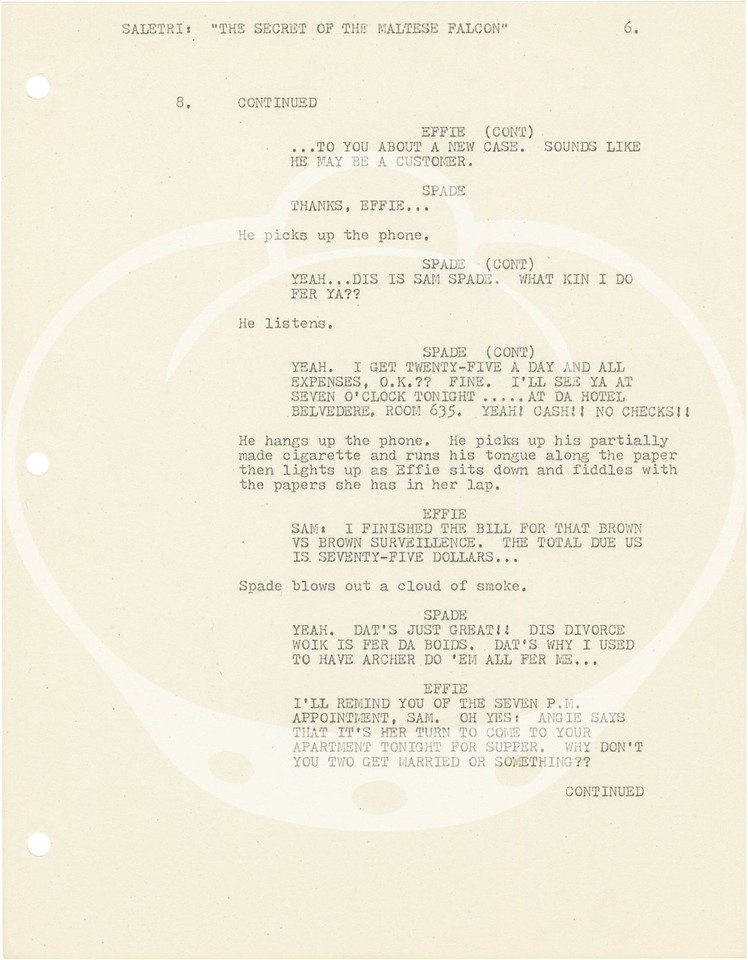 ARCHIVE OF EIGHT ORIGINAL SCREENPLAYS FOR SIX UNPRODUCED BLAXPLOITATION ...