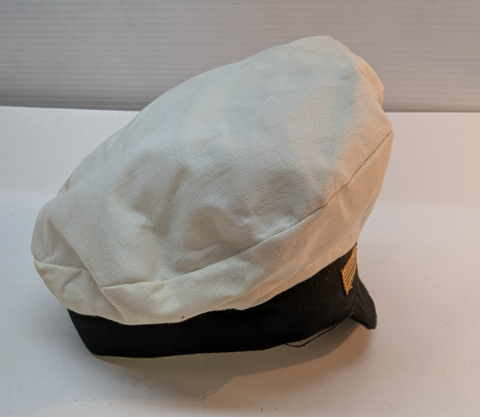 Boat Captain Skipper Hat Costume Lightweight Adjustable Snapback White ...