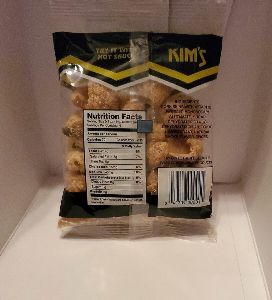 Kim's Seasoned Pork Cracklings (3 pack) | eBay