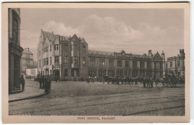 POST OFFICE, PAISLEY - Renfrewshire Postcard | eBay UK